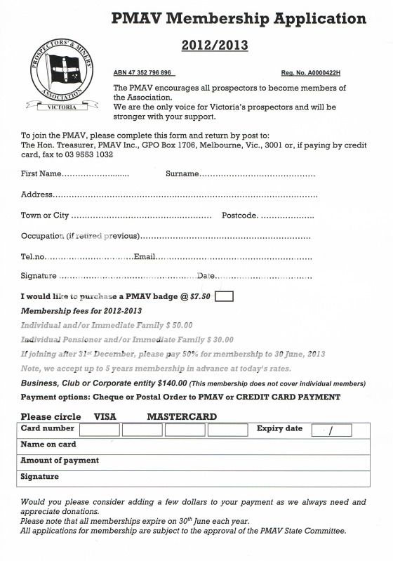 Wanted More PMAV Members | Alluvial Gold Prospectors